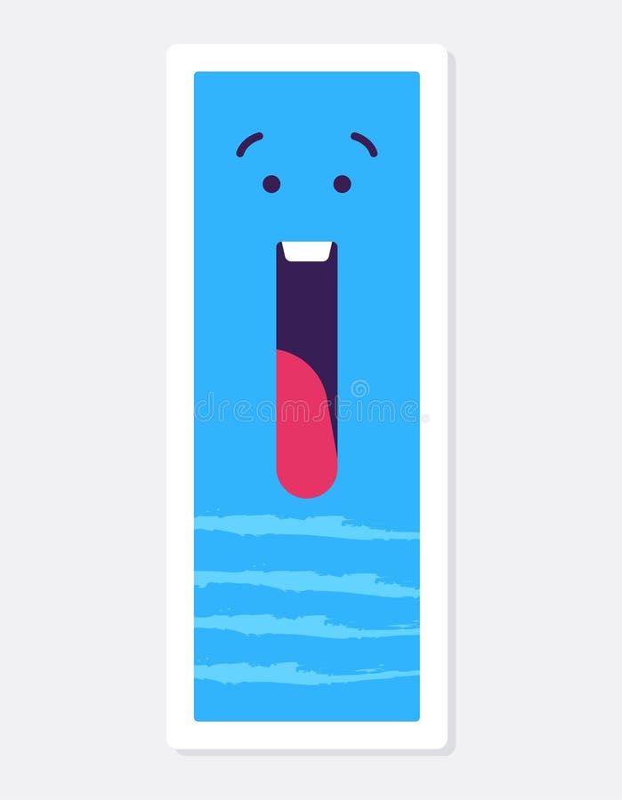 Funny Geometric Figure Concept Stock Illustration - Illustration of ...