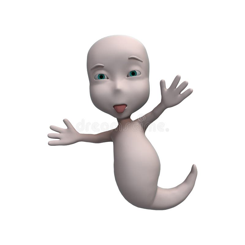 Funny Ghost stock illustration. Illustration of fantasy - 33685000