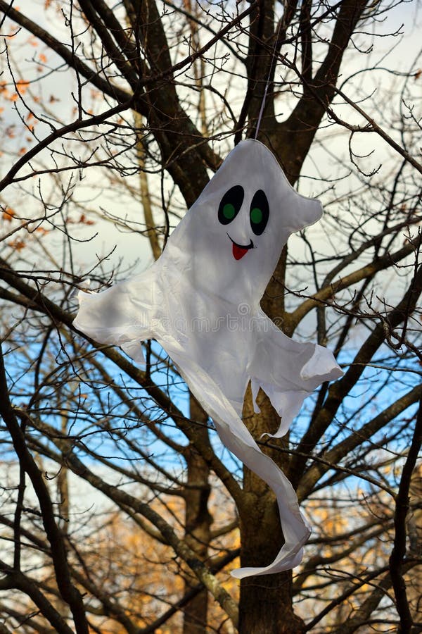Funny Ghost for the Halloween Period Stock Image - Image of flower ...