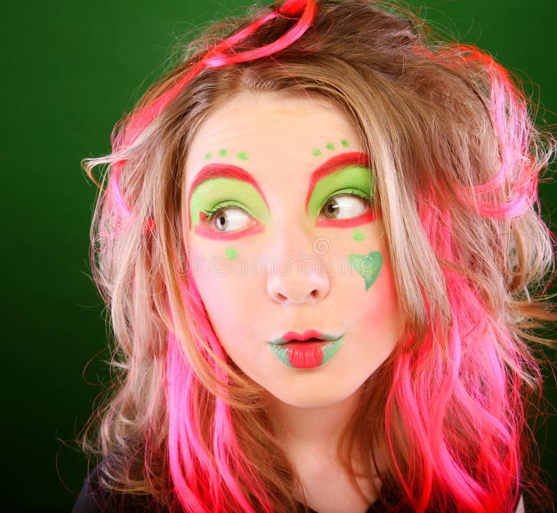 Funny girl stock photo. Image of facial, affectionate - 12821902