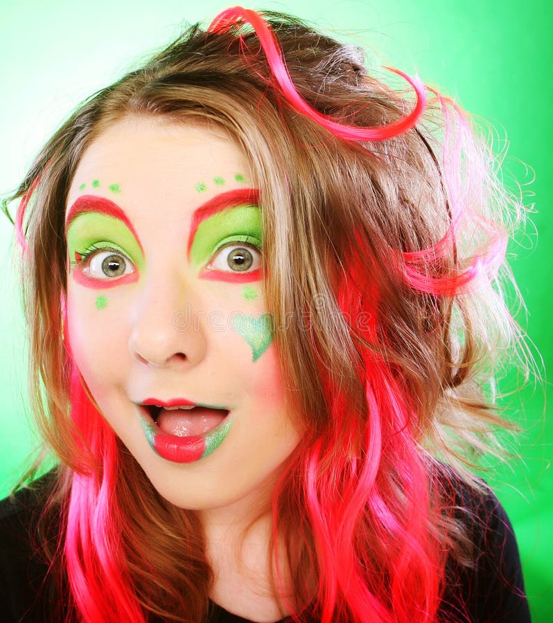 Funny girl stock photo. Image of characters, cheerful - 12821908