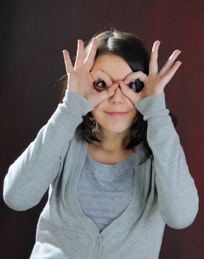 Funny girl. stock photo. Image of female, teen, smile - 29299006