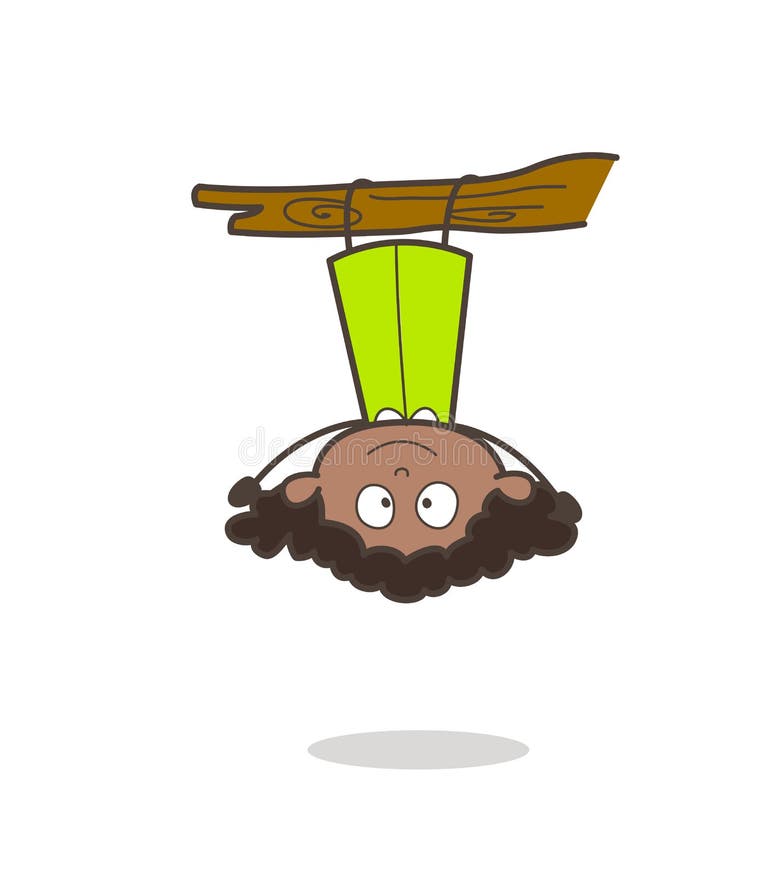 Girl Hanging Upside Down Stock Illustrations 93 Girl Hanging Upside