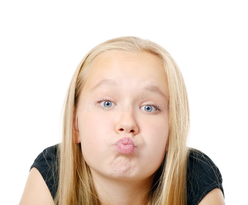 Pouting Girl stock image. Image of child, caucasian, girl - 33316971