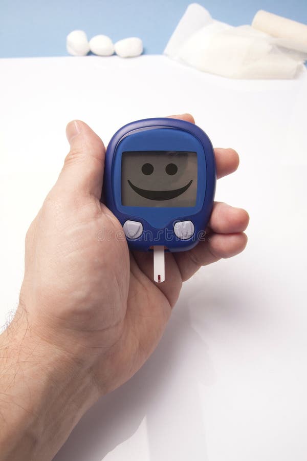 Funny Glucometer stock image. Image of smilleyface, diabetes - 28575603
