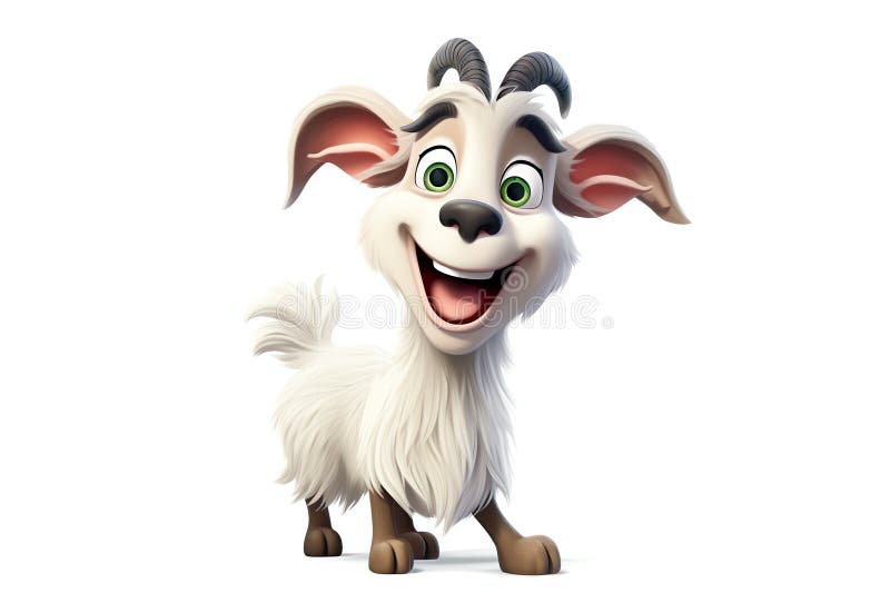 Crazy Happy White Goat Stock Illustrations – 23 Crazy Happy White Goat ...