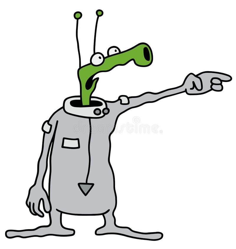 Funny green small alien stock vector. Illustration of figure - 67518473