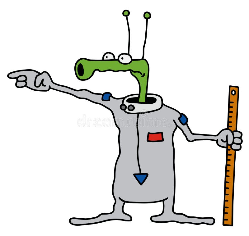 Funny green small alien stock vector. Illustration of fiction - 67518510