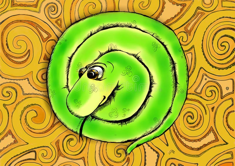 Snake Curled Stock Illustrations – 128 Snake Curled Stock Illustrations ...