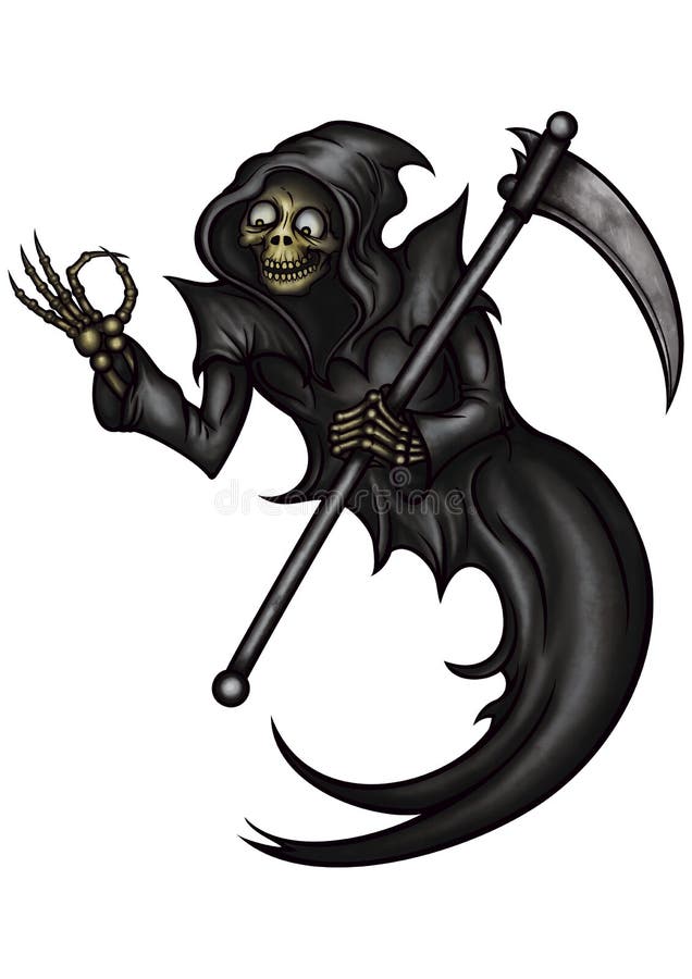 Funny Grim Reaper Cartoon
