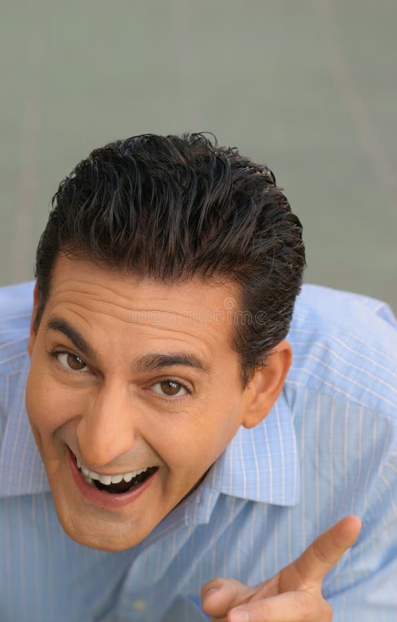 Funny Guy stock image. Image of gesture, hand, customer - 7506199