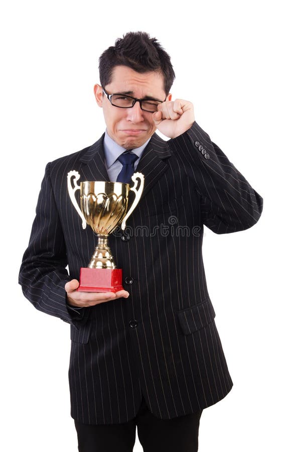 Funny guy receiving award stock image. Image of humor - 35818101