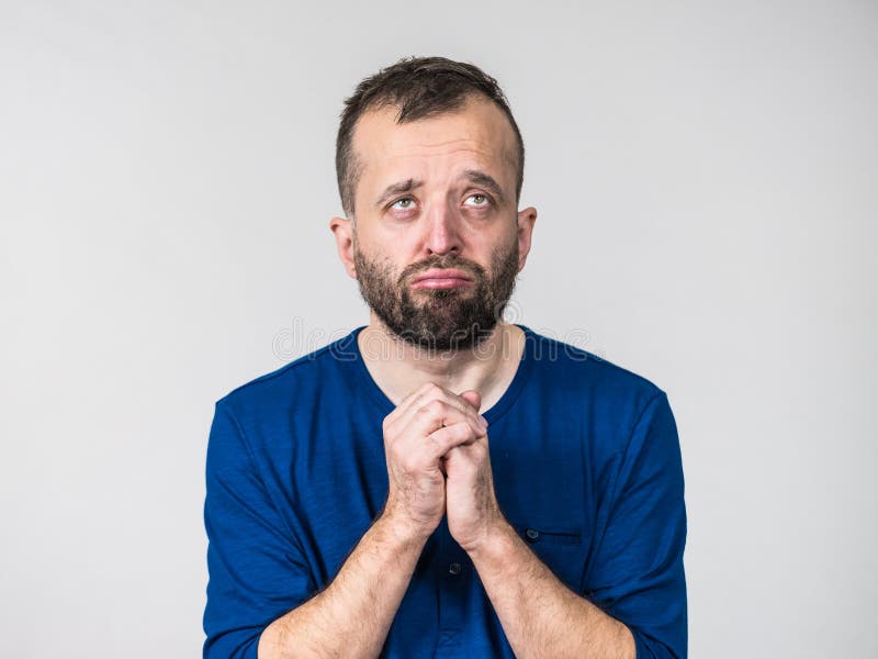 Man begging or apologizing stock photo. Image of apology - 113053890