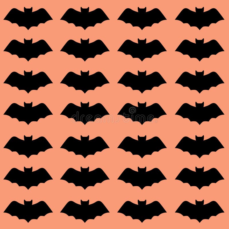 FUNNY HALLOWEEN BLACK BATS PATTERN Stock Vector - Illustration of ...