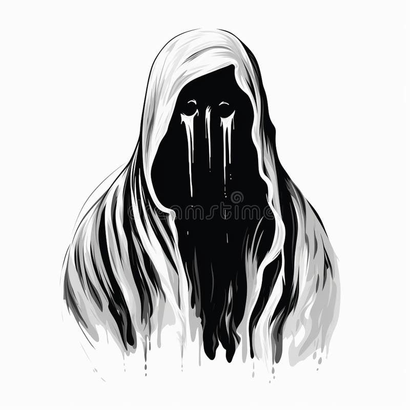 Funny Halloween Ghost Humorous Phantasm Stock Vector - Illustration of ...