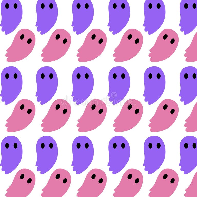Funny Halloween Ghosts Design Pattern Texture Stock Photo - Image of ...