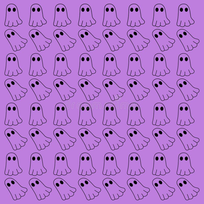 FUNNY HALLOWEEN GHOSTS DESIGN PATTERN TEXTURE Stock Vector ...
