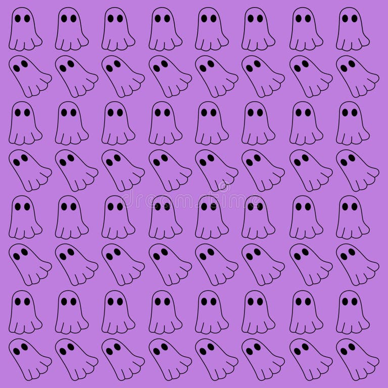 FUNNY HALLOWEEN GHOSTS DESIGN PATTERN TEXTURE Stock Vector ...