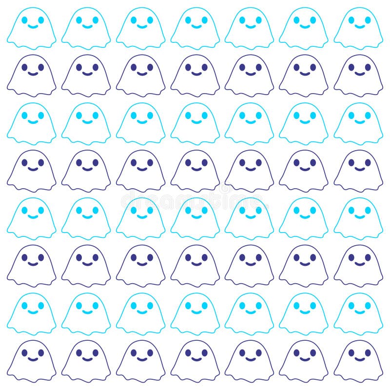 FUNNY HALLOWEEN GHOSTS DESIGN PATTERN TEXTURE Stock Illustration ...