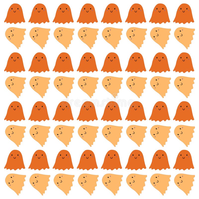 FUNNY HALLOWEEN GHOSTS PATTERN TEXTURE BACKGROUND Stock Illustration ...