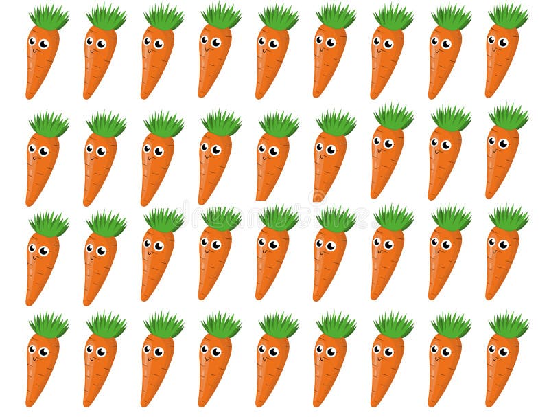 Funny Happs Carrot Vegetable Drawing Illustration Isolated Stock ...