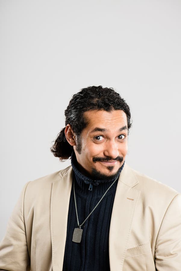 Portrait Real People High Definition Grey Background Stock Image ...