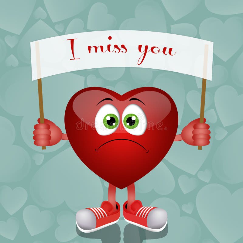Funny heart with message stock illustration. Illustration of valentine ...