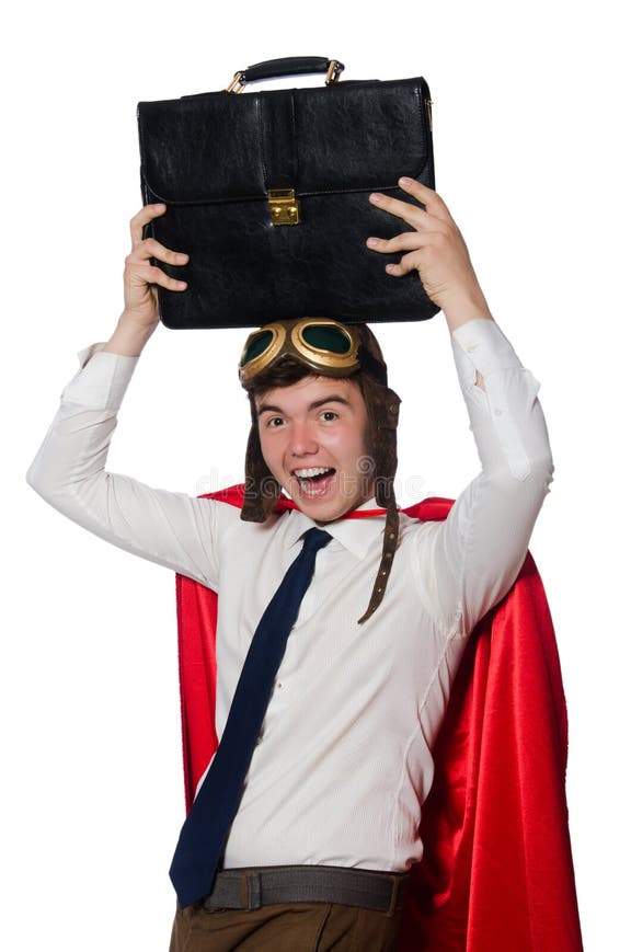Funny here with briefcase stock image. Image of isolated - 40889241
