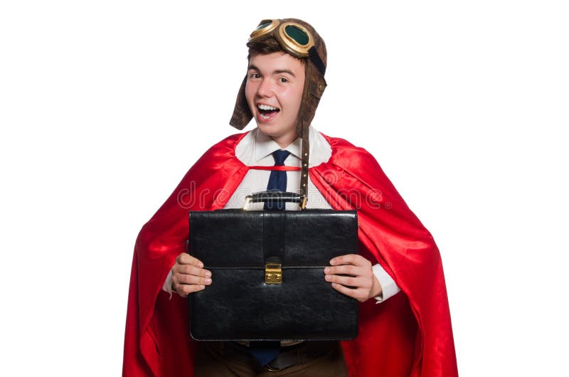 Funny here with briefcase stock image. Image of funny - 43414801