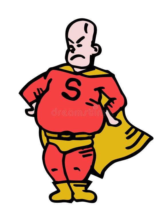 Funny hero stock vector. Illustration of muscle, isolated - 25806252