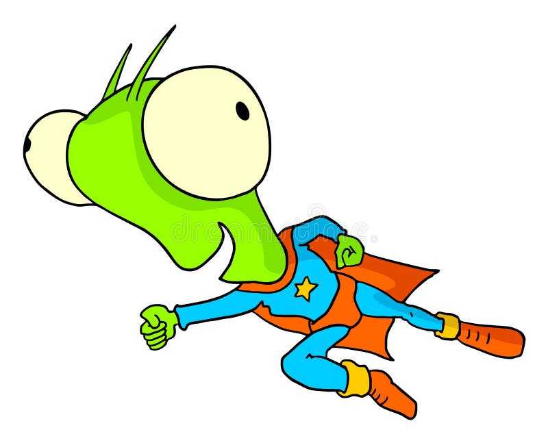 Funny hero stock vector. Illustration of friendly, bizarre - 52352103