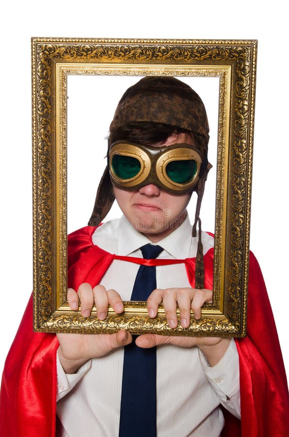 Funny hero stock photo. Image of aviator, smiling, hero - 40680536