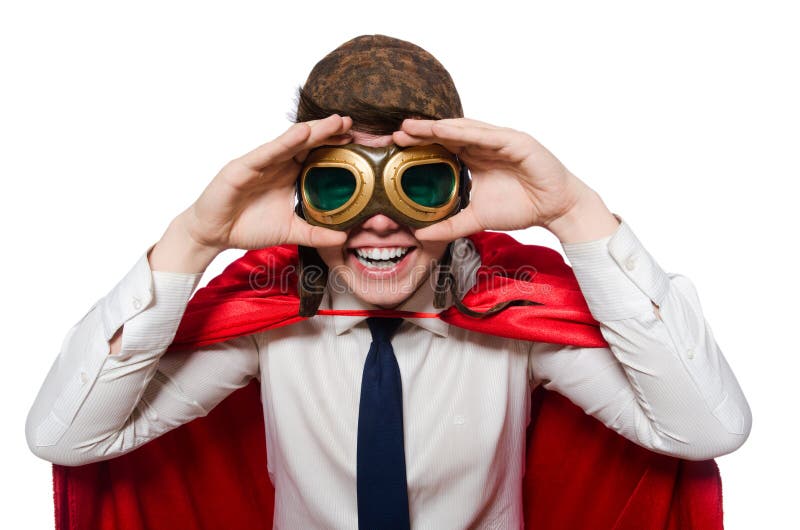 Funny hero isolated stock image. Image of smiling, captain - 41116857