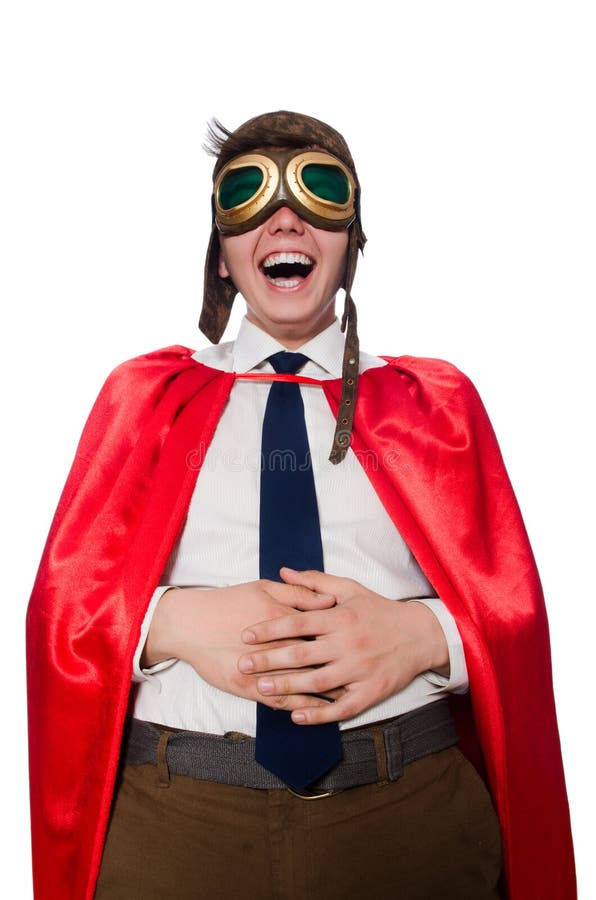 Funny hero isolated stock photo. Image of leadership - 41221316
