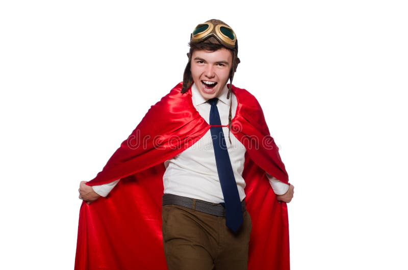 Funny hero stock photo. Image of boss, male, comic, strong - 42839702