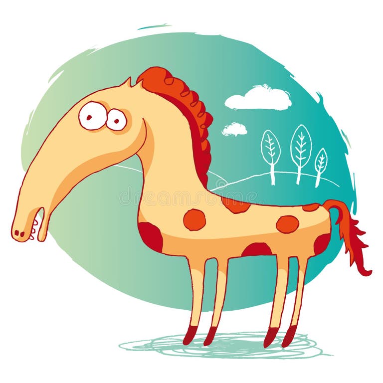 Cute Cartoon Style Red Horse Stock Illustrations – 1,235 Cute Cartoon ...
