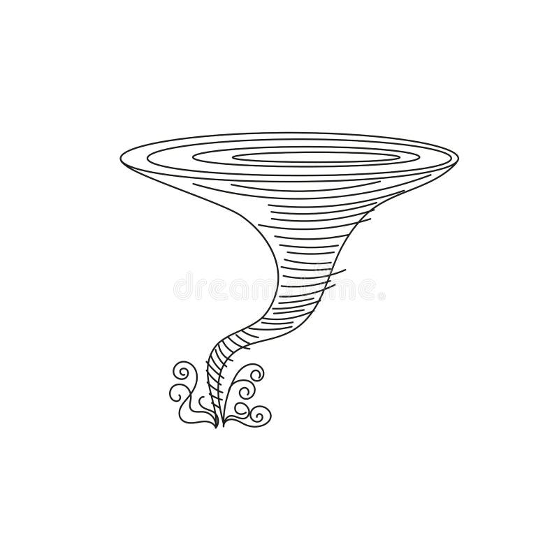 Funny Hurricane in Cartoon Style Stock Vector - Illustration of twister ...