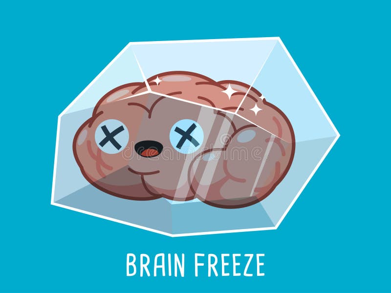 Brain Freeze Pixel Art Vector Illustration Stock Vector - Illustration ...