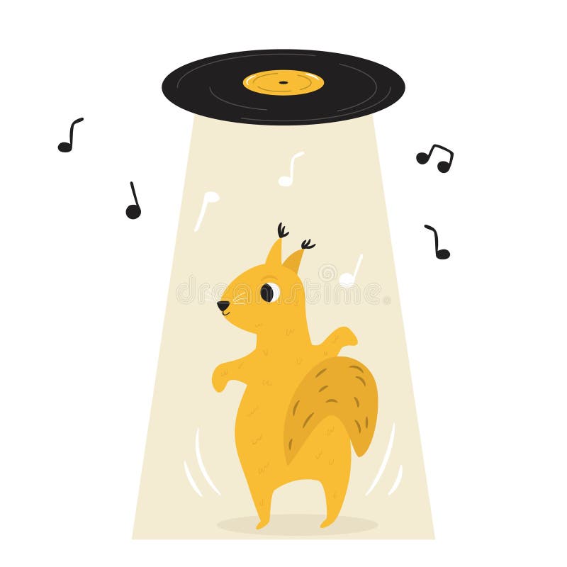 Dancing Squirrel Cartoon Stock Illustrations – 133 Dancing Squirrel ...