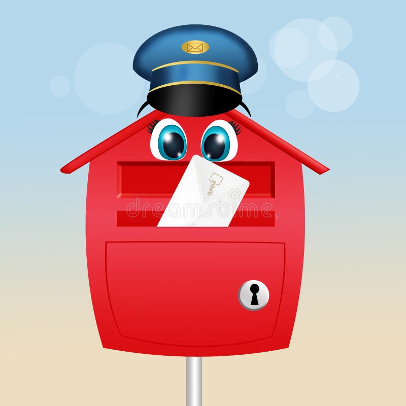 Mailbox cartoon icon stock vector. Illustration of design - 36461638