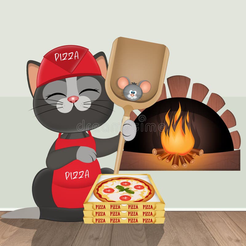 Cat Pizza Stock Illustrations – 1,458 Cat Pizza Stock Illustrations ...