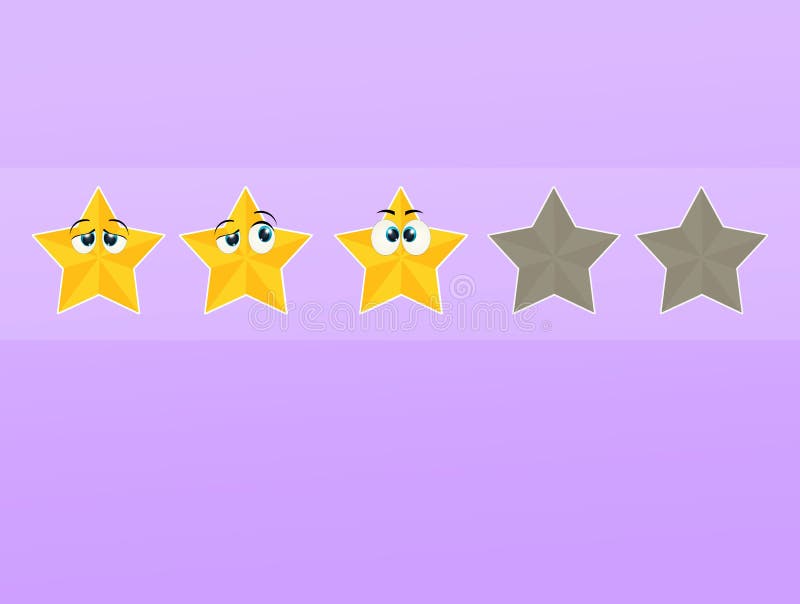 Illustration of Review Stars Stock Illustration - Illustration of ...