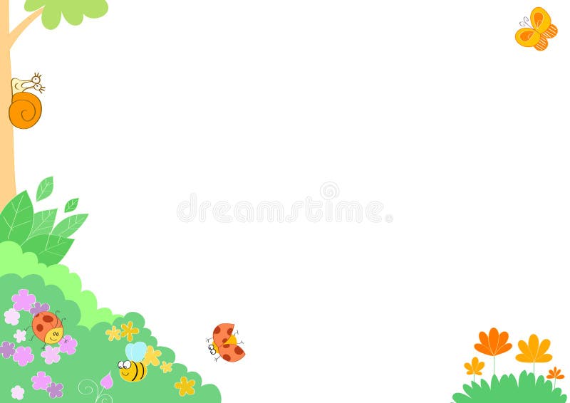 Funny insects - frame stock vector. Illustration of funny - 1847802