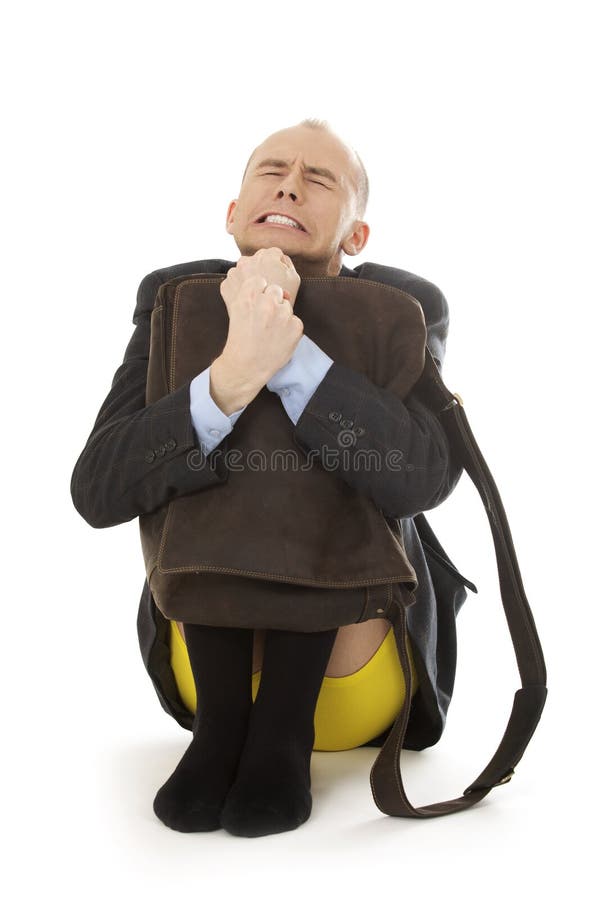 Funny joking businessman stock photo. Image of attitude - 97741858