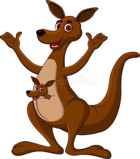 Female Kangaroo Cartoon Stock Illustrations – 1,008 Female Kangaroo ...