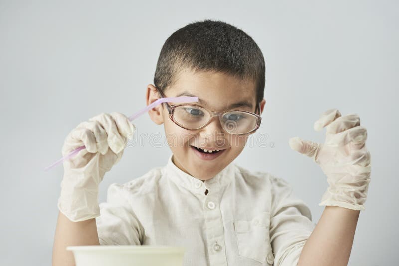 Funny Kid Making Experiments at the Workshop and Exploring the World of ...