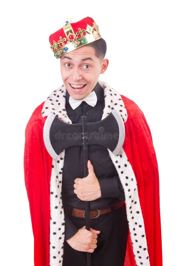 Funny king stock image. Image of caucasian, humor, adult - 35815905