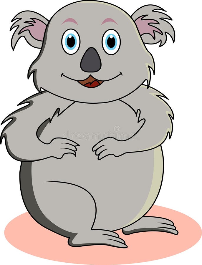 Funny koala cartoon stock vector. Illustration of humorous - 22650273