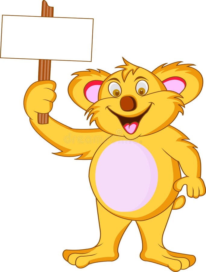 Funny koala cartoon stock vector. Illustration of wildlife - 22819611