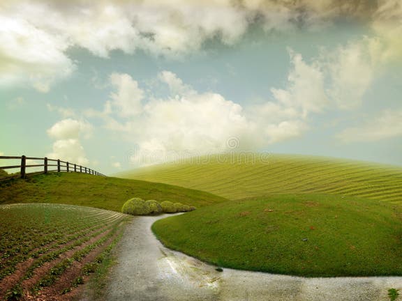 Funny landscape stock image. Image of hill, autumn, september - 16384629